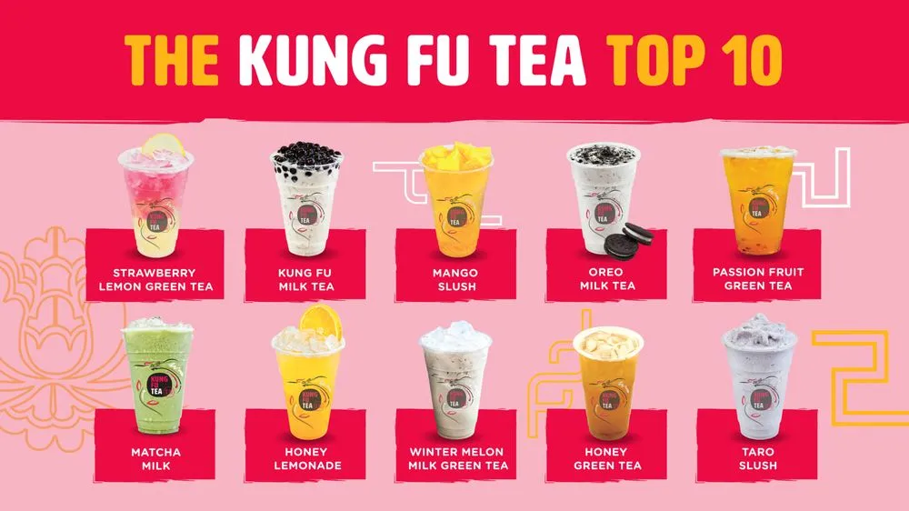 Usa - Kung Fu Tea Menu